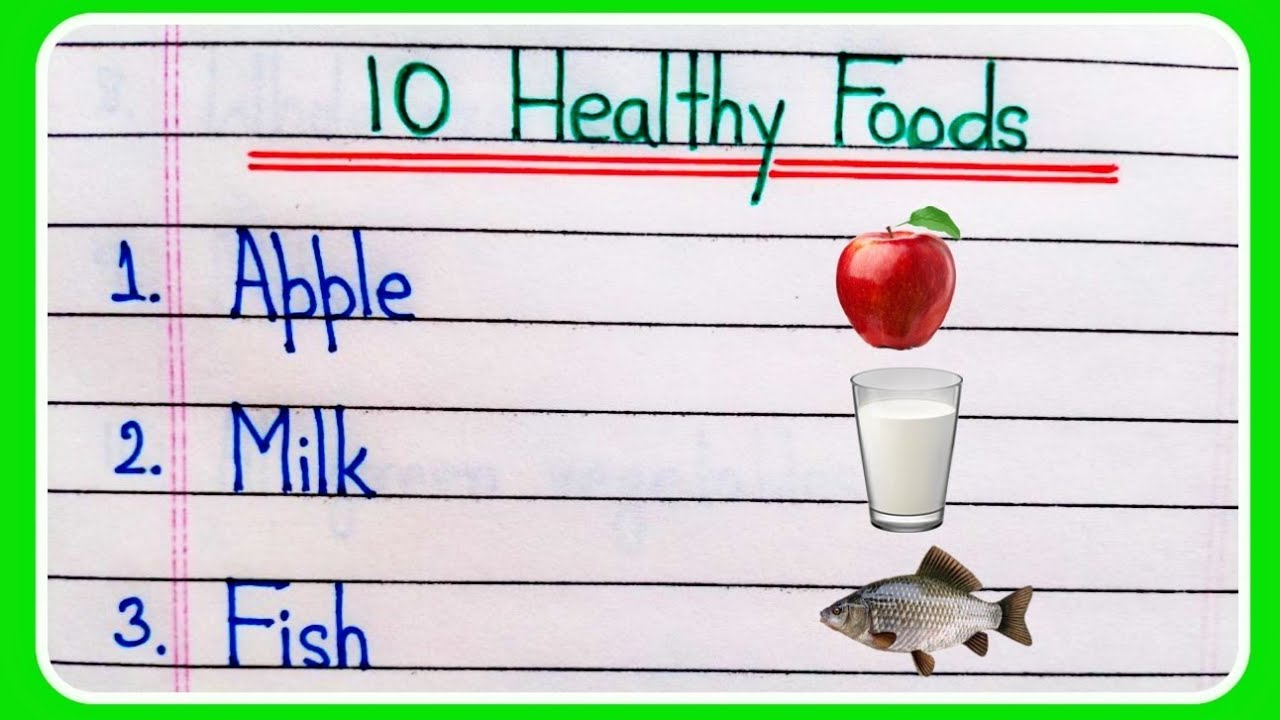 10 Healthy food names | Healthy foods name in English | Healthy foods ...